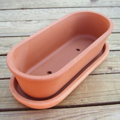 Terracotta Oval Trough | Terracotta.uk.com | Hand-made UK Terracotta ...
